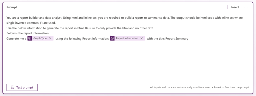 Prompting with AI Builder - Graph Generator - Nati Turtledove