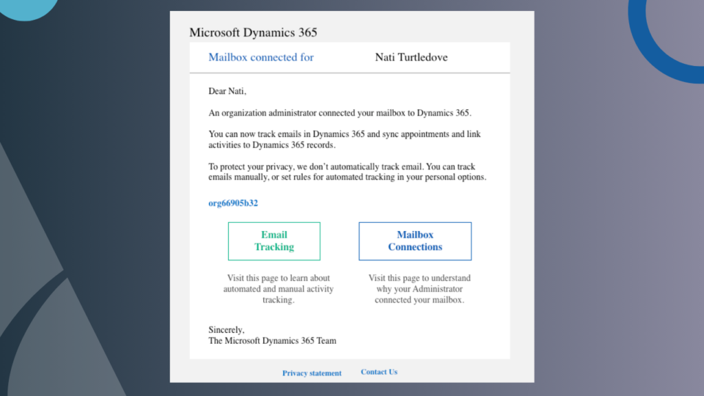 Dataverse Activity Tables Exchange Integration - Nati Turtledove